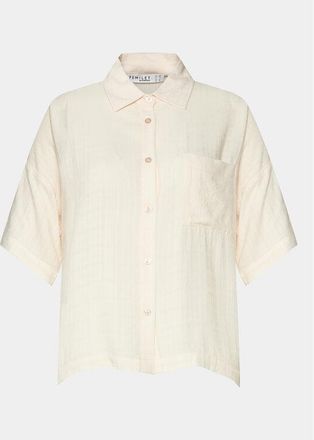 Chantelle Pyjama-T-Shirt Layla FNAGJ5 Écru Regular Fit