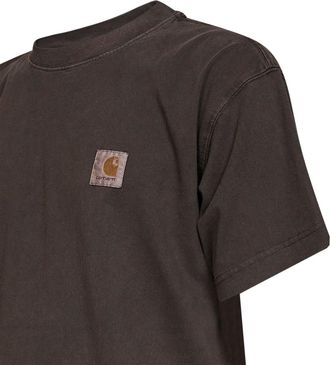 Carhartt Work in Progress Garment-Dyed Cotton T-Shirt - Brown