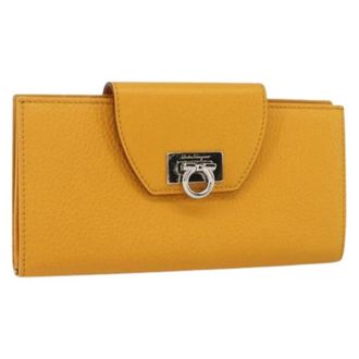 Ferragamo Pre-owned Leather Wallet - - Pre-owned - Damen - Gelb - ONE SIZE
