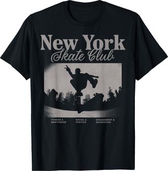 Trendy Apparel New York Skate Park Social and Positive Photo T-Shirt