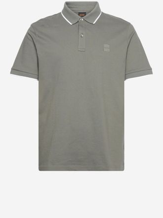 HUGO BOSS Mens Polo Shirt Stretch Cotton Dark Grey T-shirts And Polos