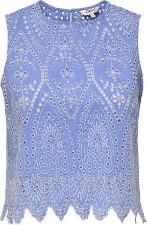 Only Debardeurs Tulum Blue Bonnet Bright White EMB. M