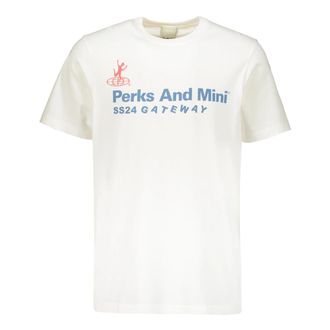 P.A.M. Bio-Baumwolle Bedrucktes T-Shirt - - Tops - Herren - Wei&szlig; - L