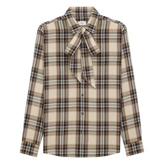 Saint Laurent Cassandre Lavalli&egrave;re Hemd - - Blouses & Shirts - Damen - Mehrfarbig - M