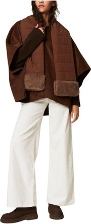 Twinset Darkness Umhang - - Jackets - Damen - Braun - ONE SIZE