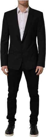 Dolce & Gabbana Homme, Costumes, Noir, Taille: XL Veste de blazer crois&eacute;e