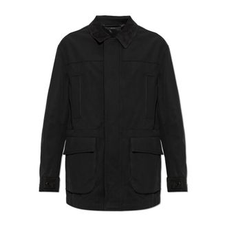 Tom Ford Jacke mit Lederkragen - - Jackets - Herren - Schwarzk - L
