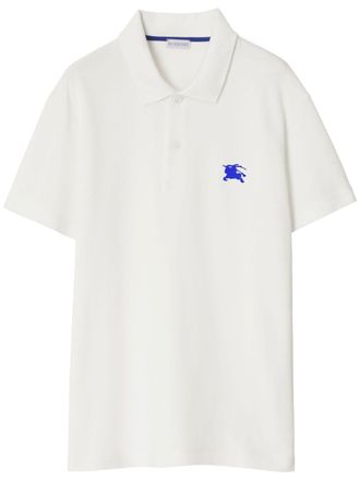 Burberry polo en piqué - Blanc