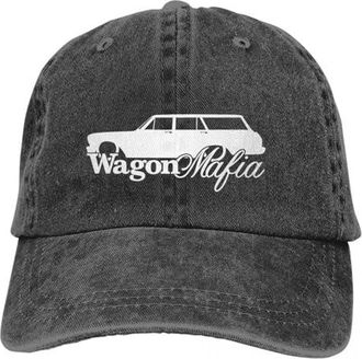 Generic Casquette de baseball lav&eacute;e pour homme Wagon Mafia pour Lowered II 4 portes Wagon 1962-1965 Casquette snapback pour papa Chapeau de golf 1963