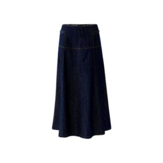Oui Femme, Jupes, Bleu, Taille: 40 FR Denim Skirt