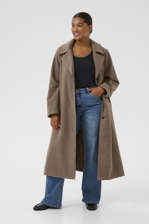 Kaffe Curve Jacke KCnanny Jacke Loose fit brown