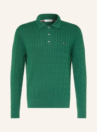 Tommy Hilfiger Strick-Poloshirt gruen