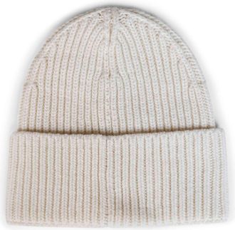 Carhartt Work in Progress I037101-05XX Wool-Blend Ribbed Knit Beanie - White