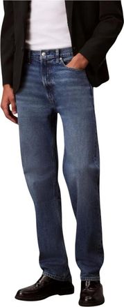 Calvin Klein Jeans Jean droit classique &agrave; fermeture &eacute;clair et bouton - Homme - Jeans - Bleu - Taille: W33 L32