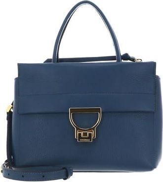 Coccinelle Cuir sac &agrave; main sac &agrave; &eacute;paule bandouli&egrave;re Arlettis Handbag Grained Leather Deep Blue bleu