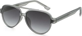 Generic Lunettes De Soleil De Conduite &Agrave; Monture Large For Hommes, Femmes, Trajets Domicile-travail, Photographie De Rue, Vacances(Gray)