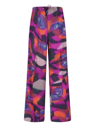 Dries Van Noten Wide Printed Pants