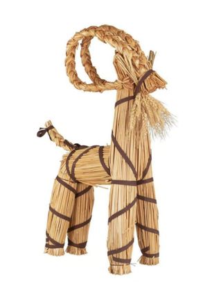 Ib Laursen Weihnachtsziege m/braunem Band und Bart My Nostalgic Christmas B: 10 H: 63 L: 36