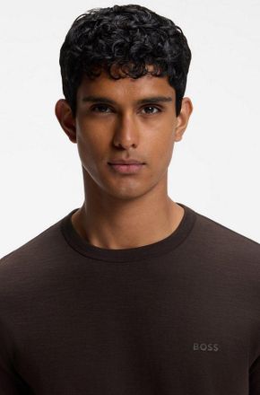 HUGO BOSS T-Shirt Tegood Regular Fit 100% Baumwolle Logo on Chest Rundhals