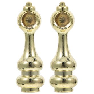 BESPORTBLE KOMBIUDA 2 St&uuml;ck Goldene Weinschrank Gel&auml;nderbeschl&auml;ge aus Metall Dekorative M&ouml;belverbinder f&uuml;r Stabile Schutzleisten an Glasbarwagen und Weinschr&auml;nke