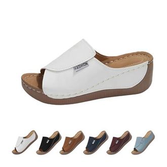Generic Sandales orthop&eacute;diques 2026 pour femme - Soutien de la vo&ucirc;te plantaire - Large largeur - Sandales d&eacute;t&eacute; &agrave; enfiler - Chaussures d&eacute;t&eacute; d&eacute;contract&eacute;es - Res
