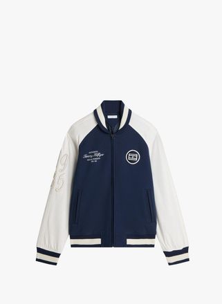 Tommy Hilfiger Veste universitaire en coton m&eacute;lang&eacute;