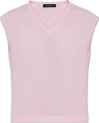 Fabiana Filippi Femme, Pulls, Rose, Taille: 36 FR Cotton Vest