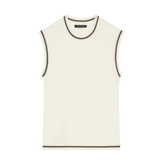 A|X Armani Exchange Gestricktes Oberteil aus Funktionsgewebe - - Knitwear - Damen - Beige - XS
