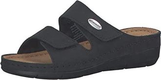 Tamaris Sandales plates pour femme 1-1-27510-28 001 39 - Noir - EU, Noir, 39 EU