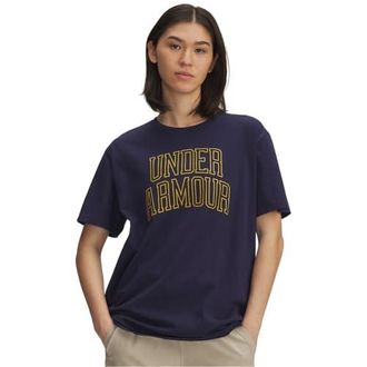 Under Armour T-shirt Rival surdimensionn&eacute; Campus pour femme, Bleu marine (410), Taille S