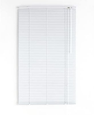 Blindecor 2101 Venezianisches Aluminium mit Lamelle, Metall, Weiß, 90 X 250 cm