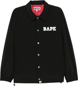 A Bathing Ape veste à logo imprimé - Noir