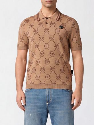 Philipp Plein Polo Homme couleur Beige