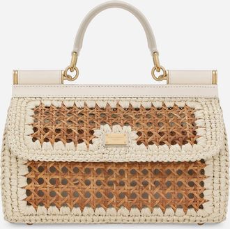 Dolce & Gabbana Henkeltasche Sicily Länglich - Frau Handtaschen Beige Onesize