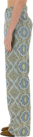 Etro Paisley Print Denim Jeans - Denim