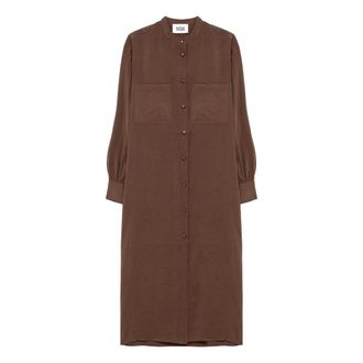 Alpha Studio Femme, Robes, Brun, Taille: 36 FR Robe chemise