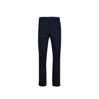 Au Printemps Paris Pantalon chino droit en coton m&eacute;lang&eacute;