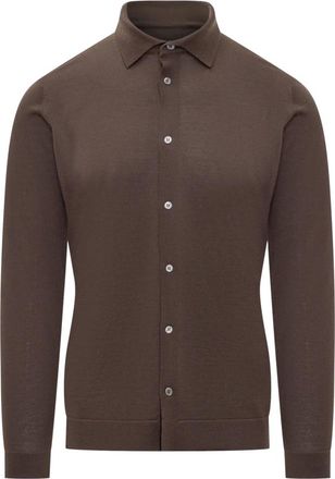 FILIPPO DE LAURENTIIS Homme, Chemises, Brun, Taille: 2XL Pl1Ml_Rm16P Pull Polo C&ocirc;tel&eacute;