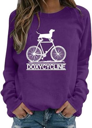 Generic Sweatshirts pour femmes UK Sweat &agrave; imprim&eacute; graphique Royaume-Uni Haut surdimensionn&eacute; Col rond Manches longues Automne Hiver D&eacute;contract&eacute; Confortable Au
