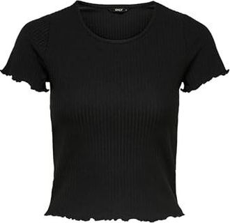 Only ONLEMMA S/S Short Top Noos JRS T-Shirt, Noir, XL Femme