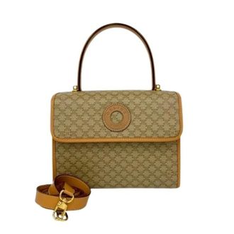 Celine Pre-owned Macadam Leather 2way Bag - Femme - Pre-owned - Beige - Taille: ONE Size