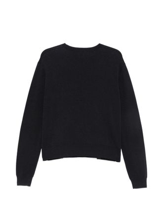 Alysi Knitted Crewneck Sweatshirt - Navy