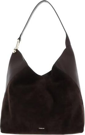 Furla Cuir sac &agrave; &eacute;paule Lara Hobo Bag Espresso marron fonc&eacute;