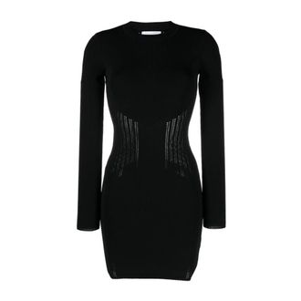 Patrizia Pepe Strickkleid - - Dresses - Damen - Schwarzk - M