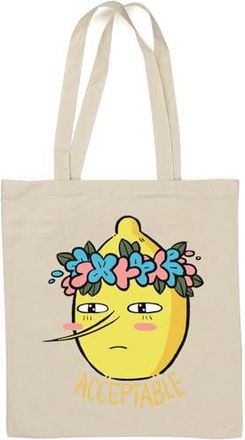 Generic Sac fourre-tout en coton naturel série TV 10 Blanc