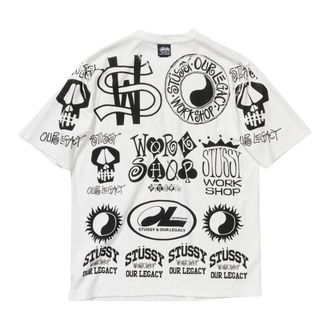 St&uuml;ssy Work Shop Tee - - Tops - Herren - Wei&szlig; - L