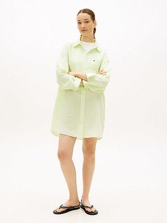 Tommy Hilfiger Robe chemise oversize en lin m&eacute;lang&eacute;