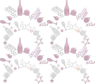 DOITOOL Bunte Geburtstagskonfetti Tischdeko Packung Farbiges Partystreu Vielseitige Dekoration für Shower Hochzeit Feierlichkeiten