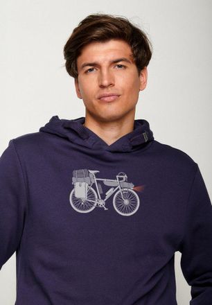 Greenbomb Hoodie Star Bike Night Motiv Fahrrad (1) Sommer Hoodie, reduziertes Stoffgewicht, Bio-Baumwolle, GOTS