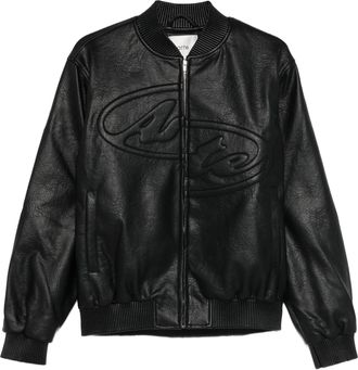 Arte Veste en cuir &agrave; demi-logo